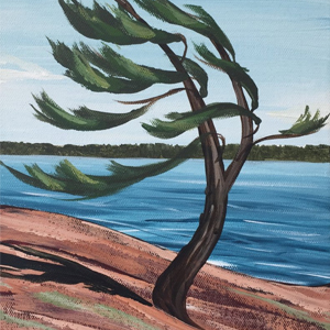 Killbear Windswept Pine Painting Class - The Great Canadian Wilderness